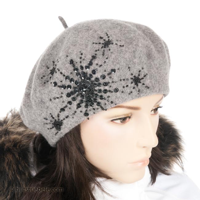 basque cap with pearl design --> Online Hatshop for hats, caps ...