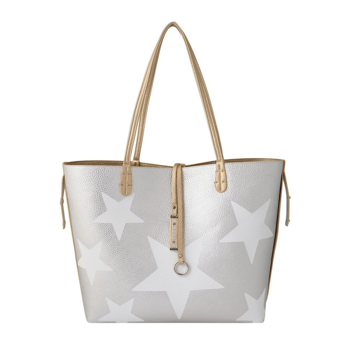 STAR HANDBAG REVERSIBLE TOTE STAR PRINT INSIDE --> Online Hatshop for ...