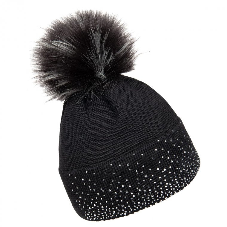 McBEANIE | berretto pompon con risvolto lana maglia e motivo ... McBEANIE | berretto pompon con risvolto lana maglia e motivo ...