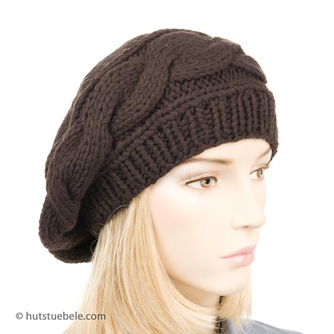 Basque cap with cable stitch --> Online Hatshop for hats, caps ...