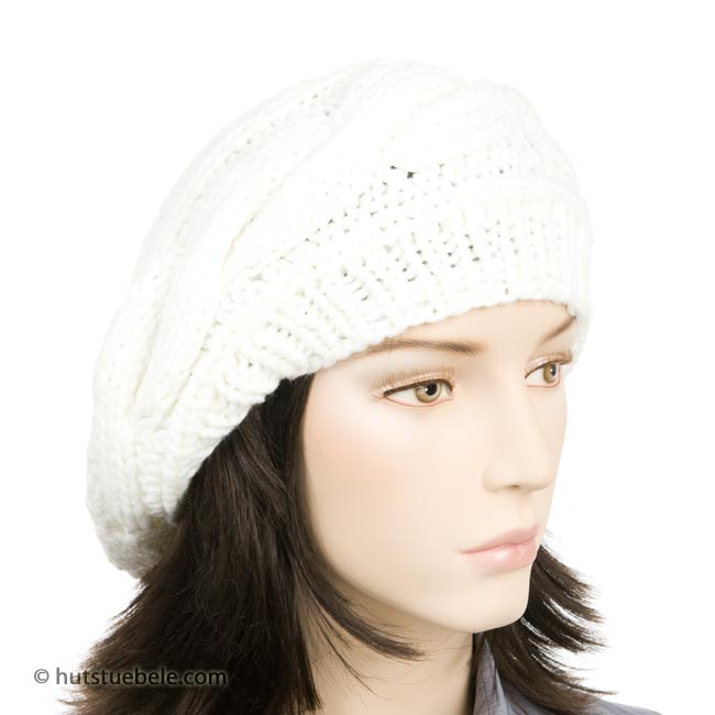 Basque cap with cable stitch --> Online Hatshop for hats, caps ...