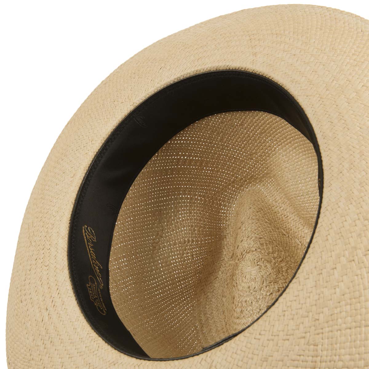 Natural straw hat classic design of Borsalino