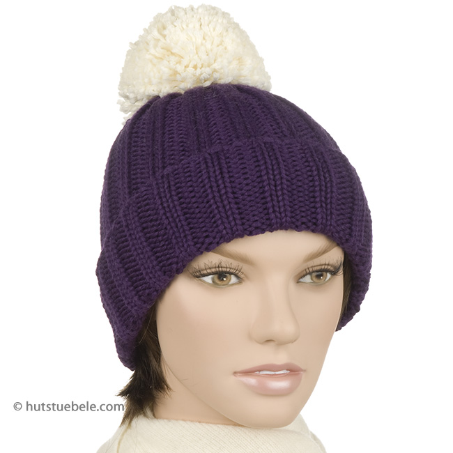 Knitted cap for woman