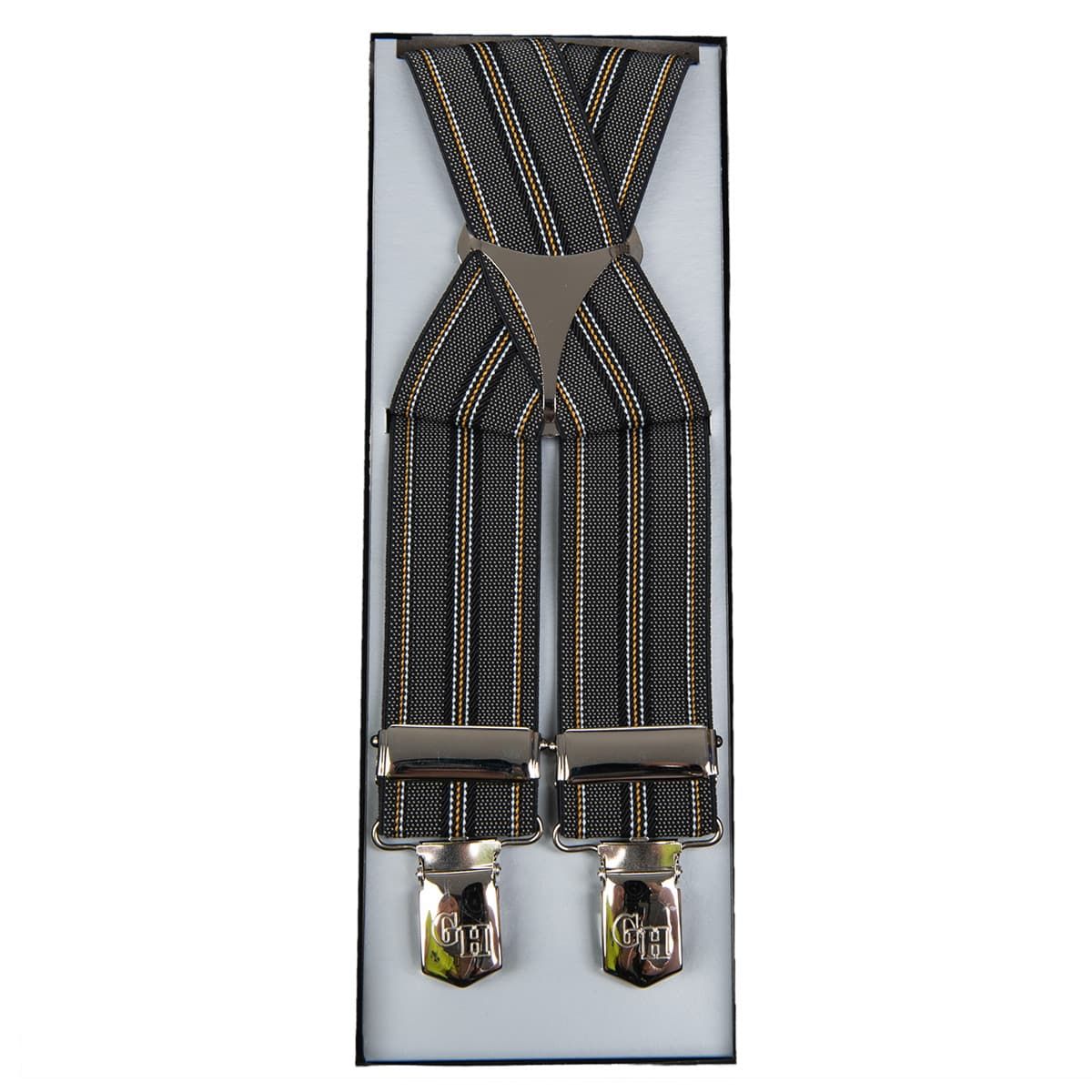 Elegante GH Hosenträger - Schmale Streifen