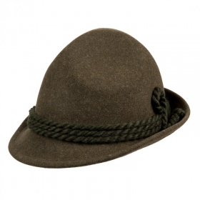 hunting hat with wool cord