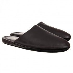 Leather slippers handmade in Italy in high-quality and robust for men