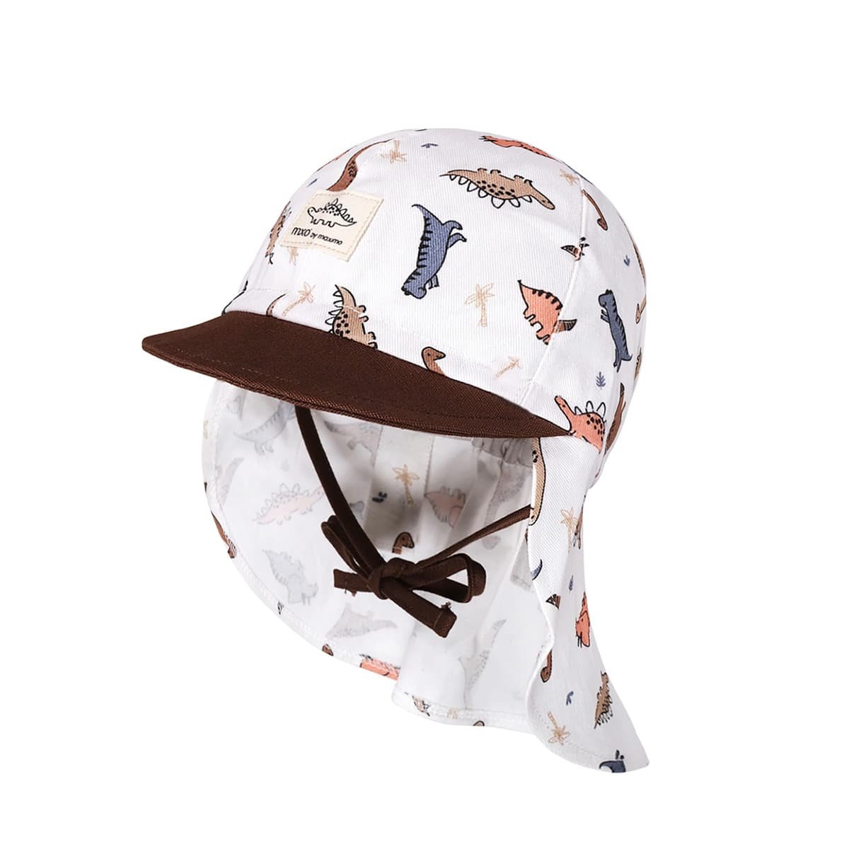 MAXIMO | Shield cap with neck protection & dinosaurs