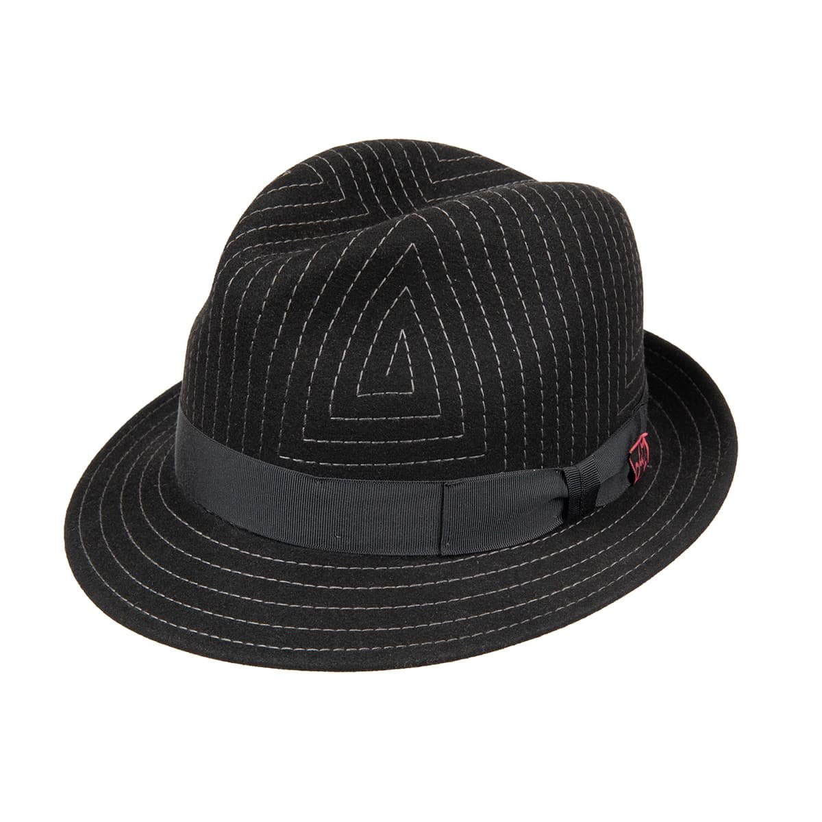 MICHAEL ZECHBAUER trilby hat special edition with quilted pattern