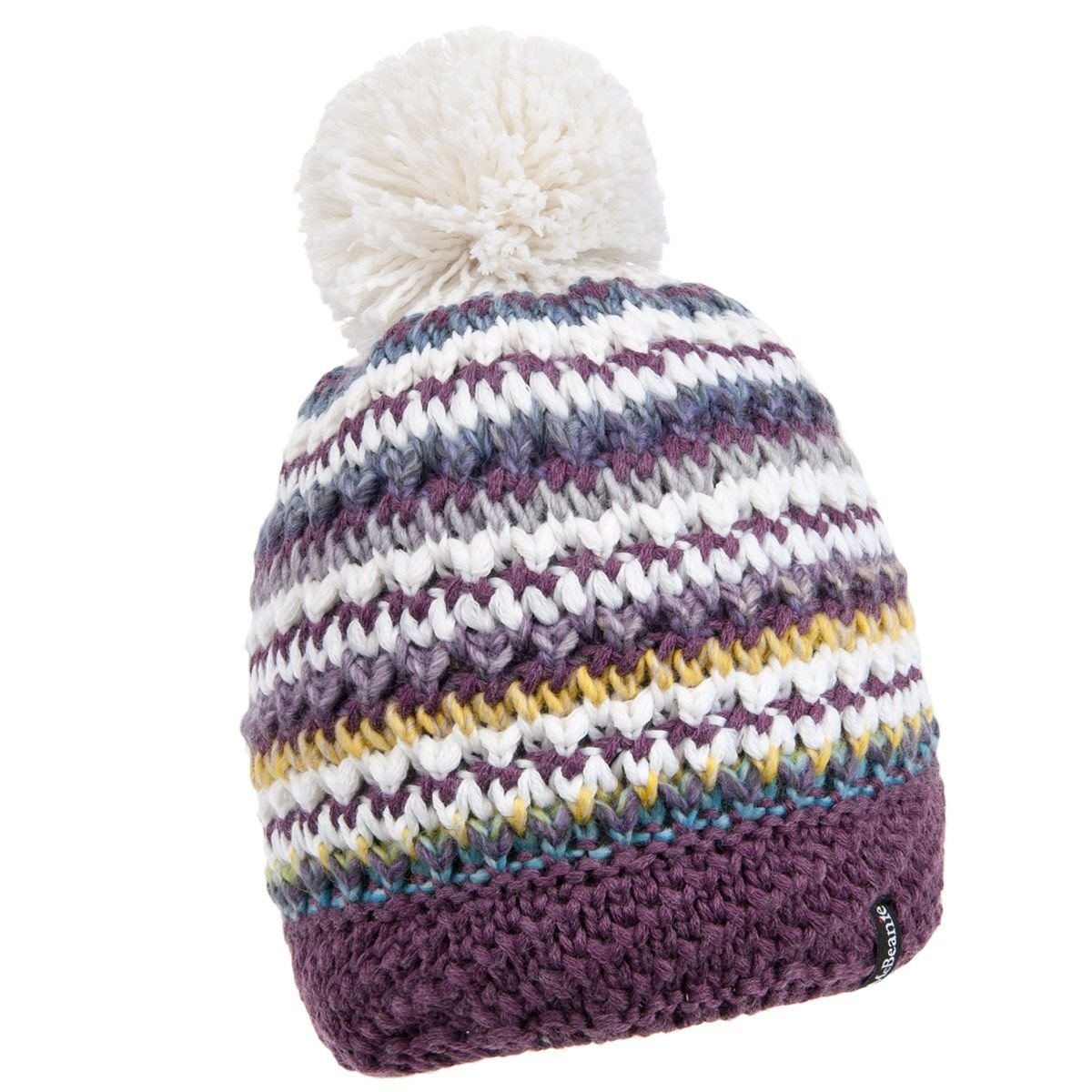 McBEANIE multicolor knitted hat with bobble