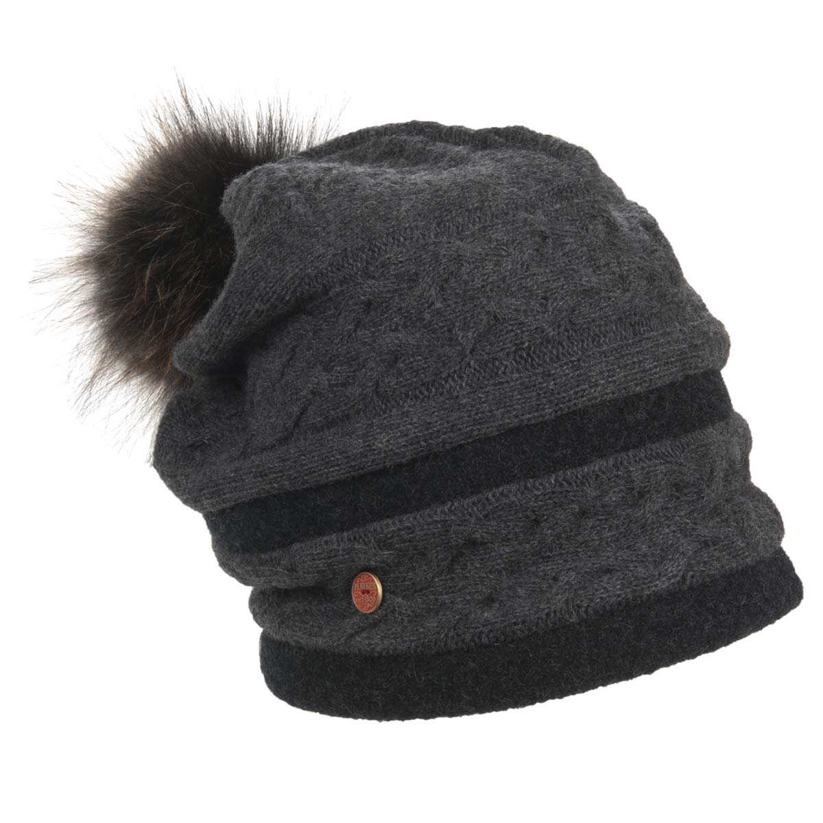 Mütze mit Fell Bommel Unisex von MAYSER