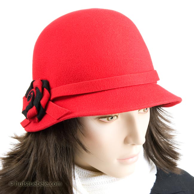 Pretty women hat in wool felt --> Online Hatshop for hats, caps ...