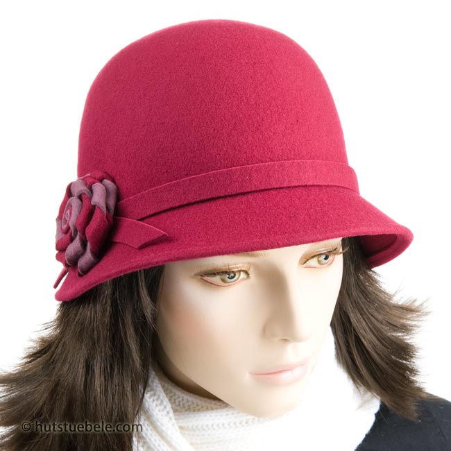 Pretty women hat in wool felt --> Online Hatshop for hats, caps ...