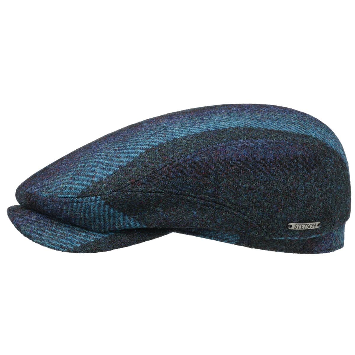 STETSON Harris Tweed men's cap - Blue