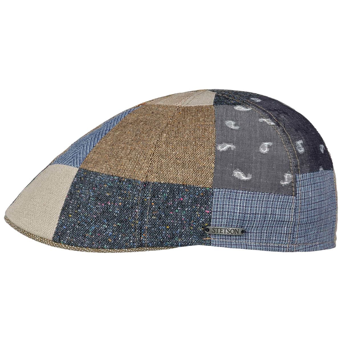 STETSON Texas patchwork flat cap