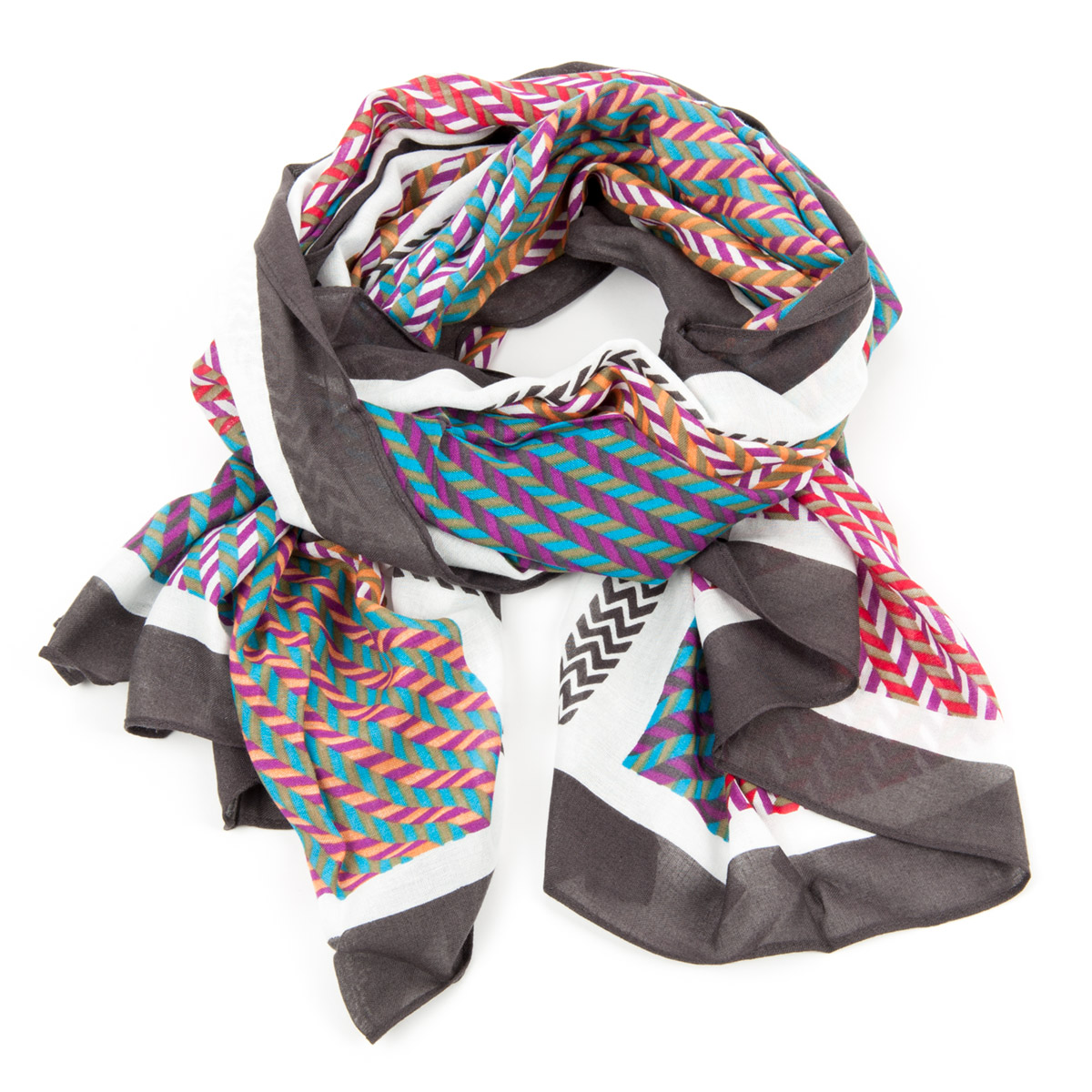 womens scarf with geometric pattern by PASSIGATTI