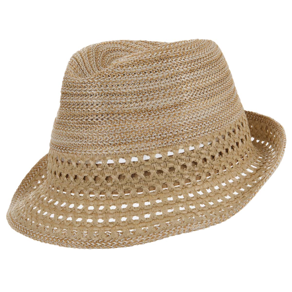 ALESSANDRA BACCI Trilby Hut aus Viskose in Strohoptik leicht und luftig