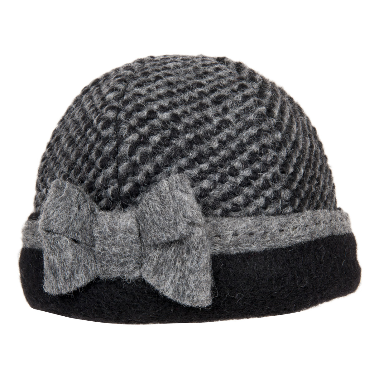 warm milled wool cap for woman