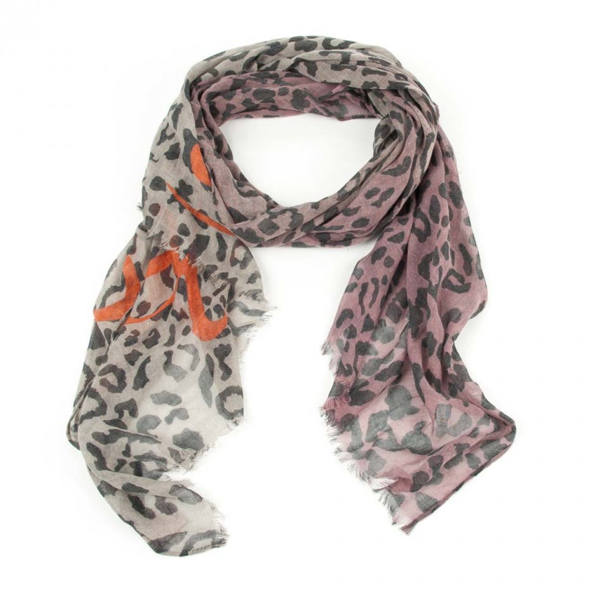 Stylish summer scarf with a safari look